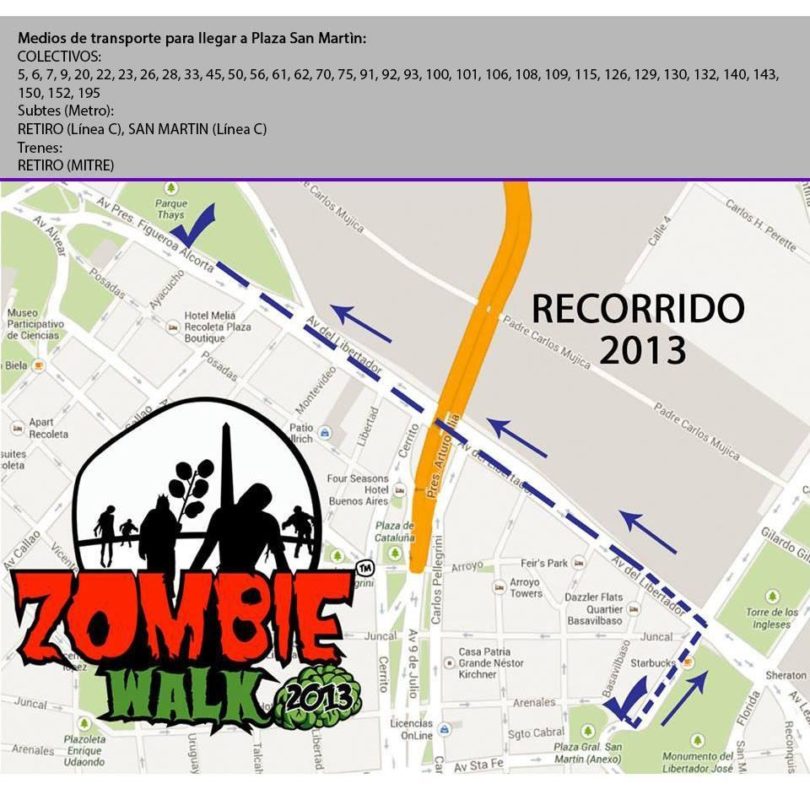 Séptima edición de ZOMBIE WALK ARGENTINA - Proyector Fantasma
